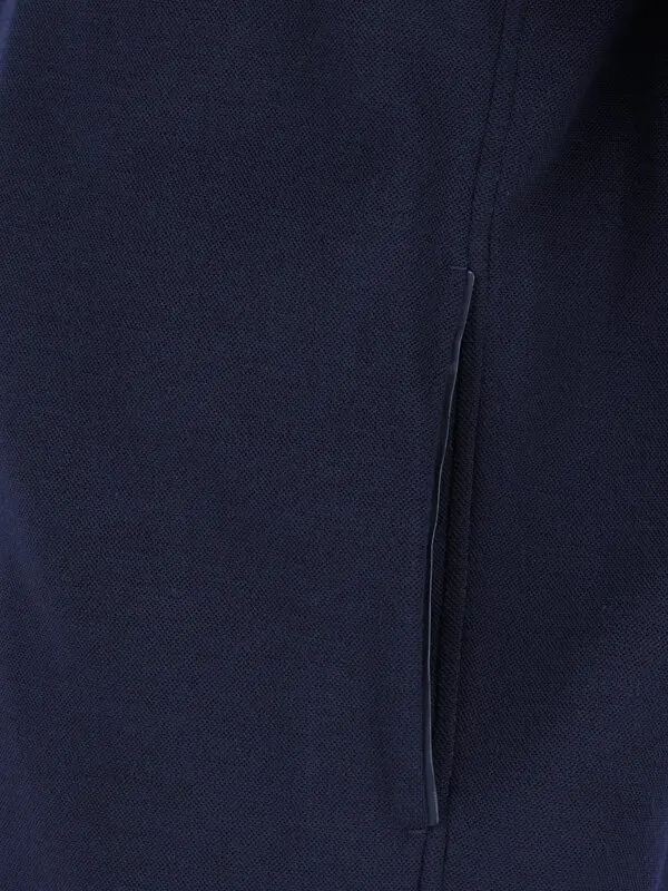Zegna Felpa In Lana Misto Cotone E Seta Con Zip