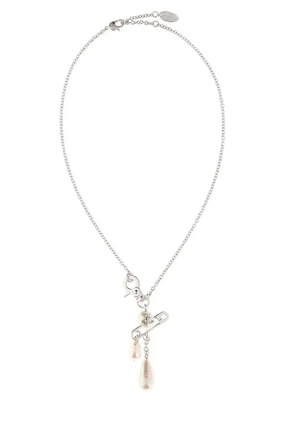 VIVIENNE WESTWOOD Metal Mini Claude Necklace For - Silver