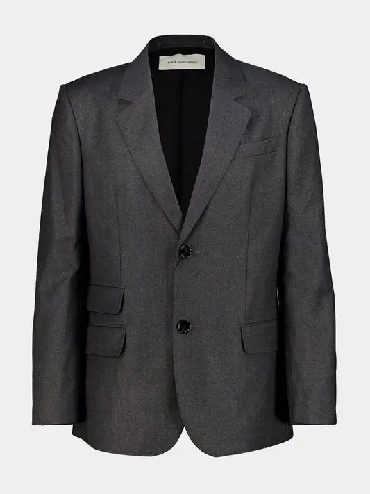 AMI Paris Straight Fit Single-breasted Jacket