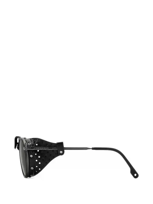 Carrera Eyewear Perforated-shield Pilot-frame Sunglasses - Black