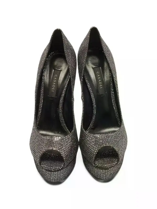 Casadei Glitter Platform Pumps