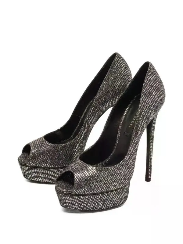 Casadei Glitter Platform Pumps