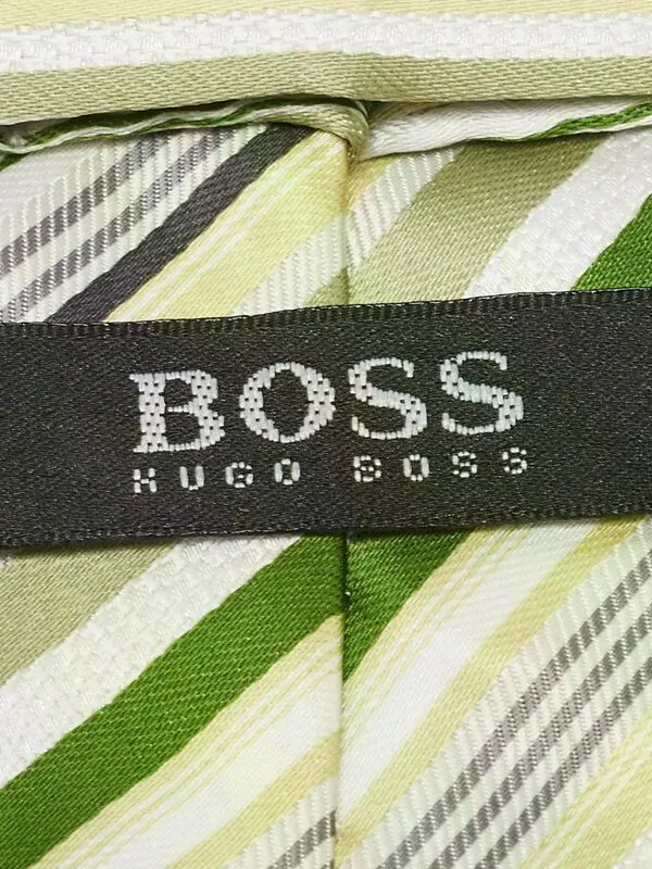 BOSS Striped-pattern Tie - Neutrals