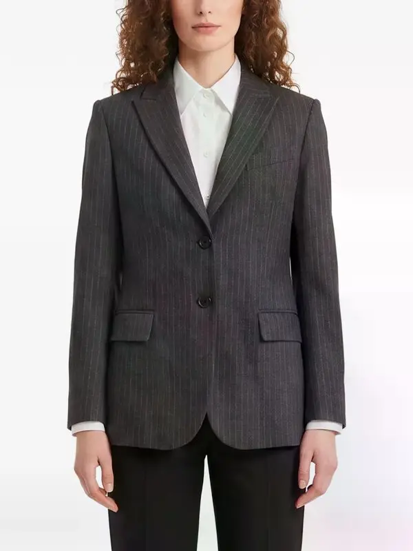 SUTTON NEW YORK Pinstripe Single-breasted Blazer