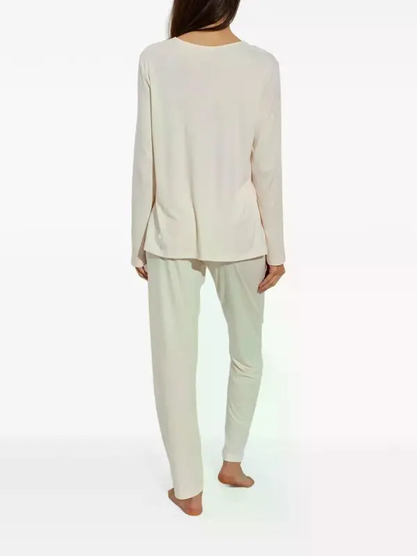 Hanro Tyra Satin-trim Pajama Set