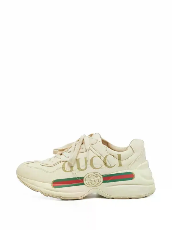 Gucci Rhyton Lace-up Sneakers - Neutrals