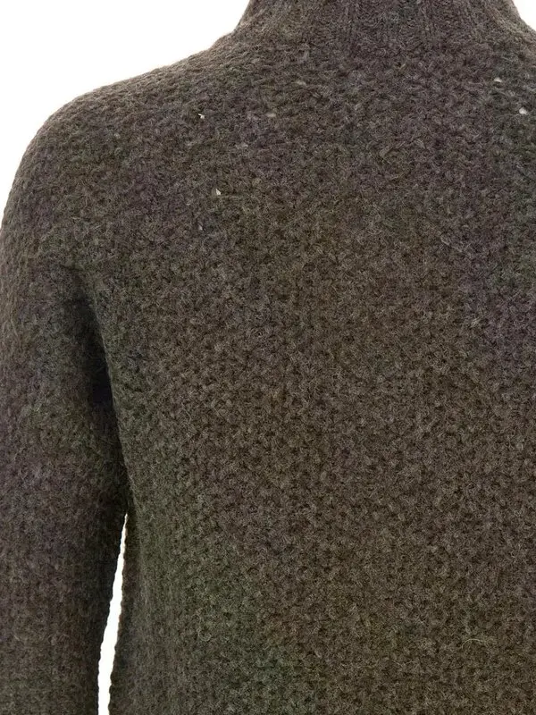 Alpha Studio Honeycomb-weave Cardigan - Brown