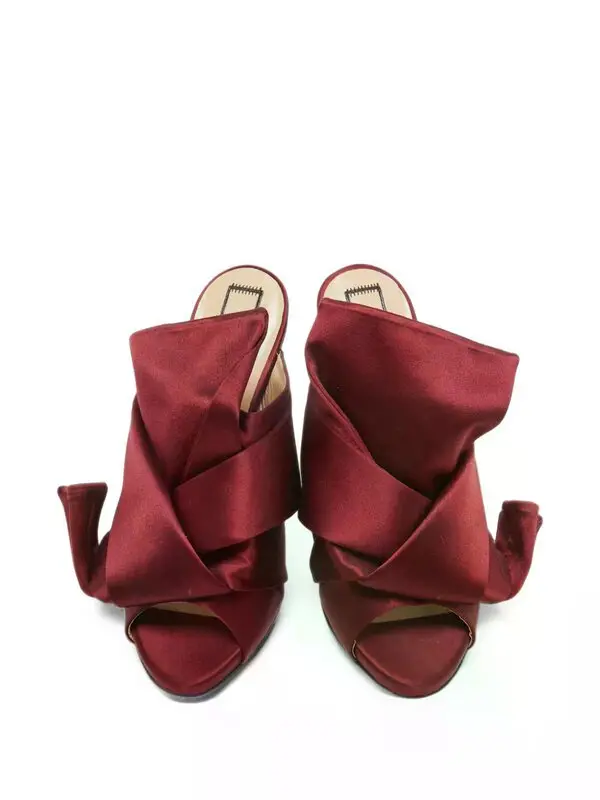 N°21 Raso Knot Heeled Mules
