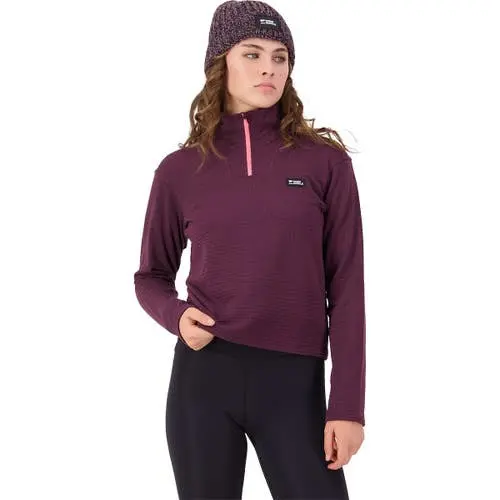 MONS ROYALE Offgrid Merino Fleece Long-sleeve Top - Fig