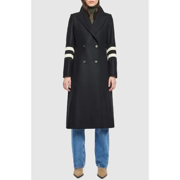 HISO Yvette Virgin Wool & Cashmere Coat - Black