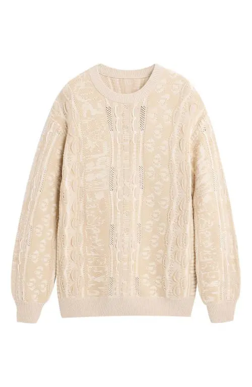 Desigual Intarsia Cotton Sweatshirt