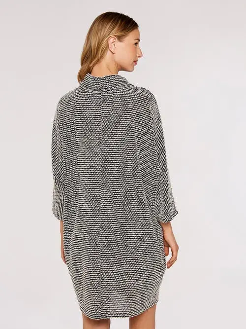 APRICOT Boucle Roll Neck Cocoon Dress