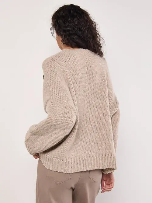 APRICOT Embroidered Daisies Knitted Jumper