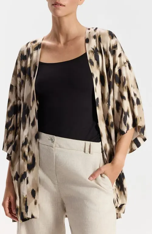 Ronen Chen Yahav Flowy Leopard-print Lightweight Shirt