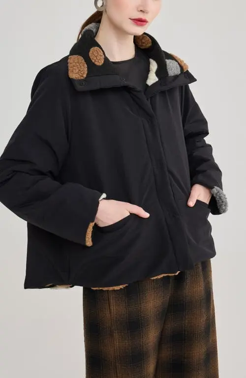 LUUKAA Daria Reversible Dot Jacket