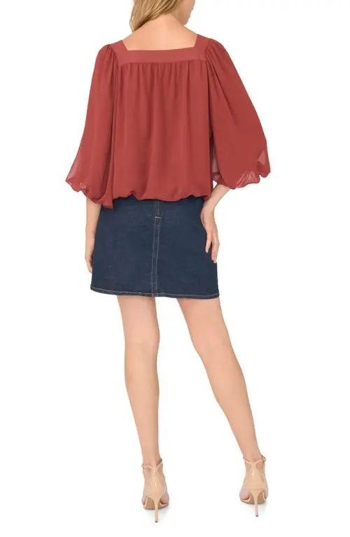 Vince Camuto Square Neck Bubble Blouse
