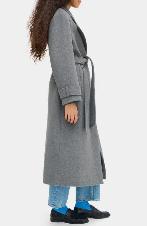 ALIGNE George Recycled Wool Blend Wrap Coat