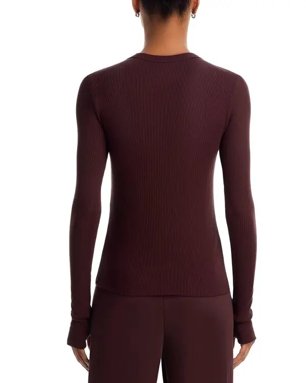 Aqua Alexa Red Cherries Long Sleeve Fitted Tee Exclusive