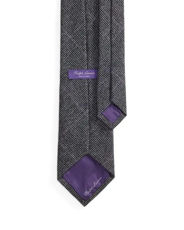 Ralph Lauren Purple Label Mini Tick Weave Wool & Cashmere Tie