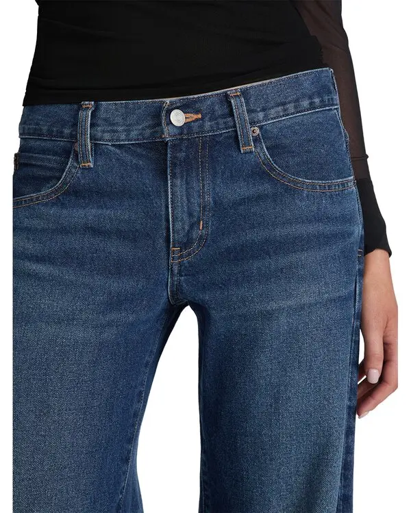 FRAME The Low Bow Mid Rise Cuffed Jeans
