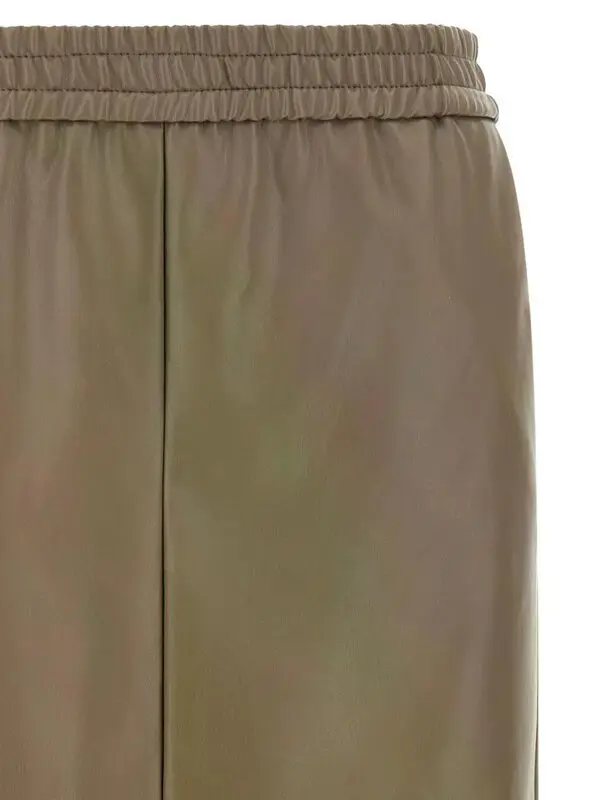 NUDE Panelled Faux-leather Midi Skirt