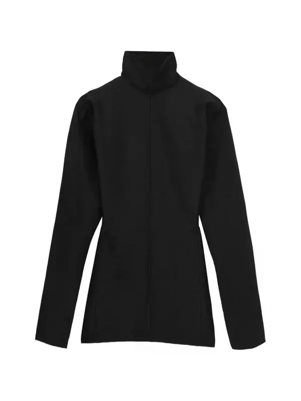 Carven High-neck Kimono-sleeve Blouse - Black