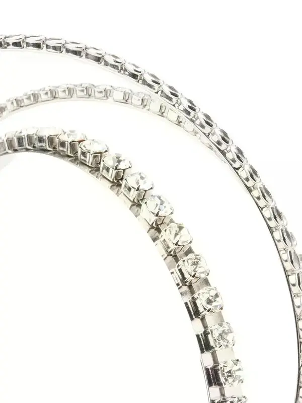 MAISON MICHEL Isis Crystal-embellished Headband - Silver