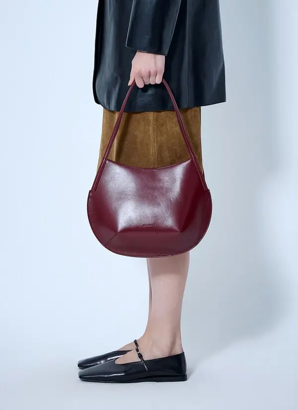 JIL SANDER Kante Shoulder Bag - Red