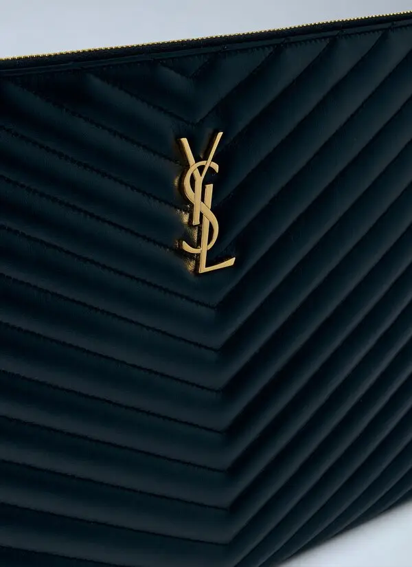 Saint Laurent Cassandre Matelassé Document Holder