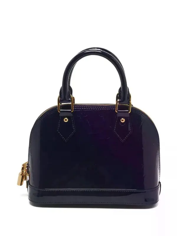 LOUIS VUITTON Alma Bb Monogram Vernis Satchel Bag