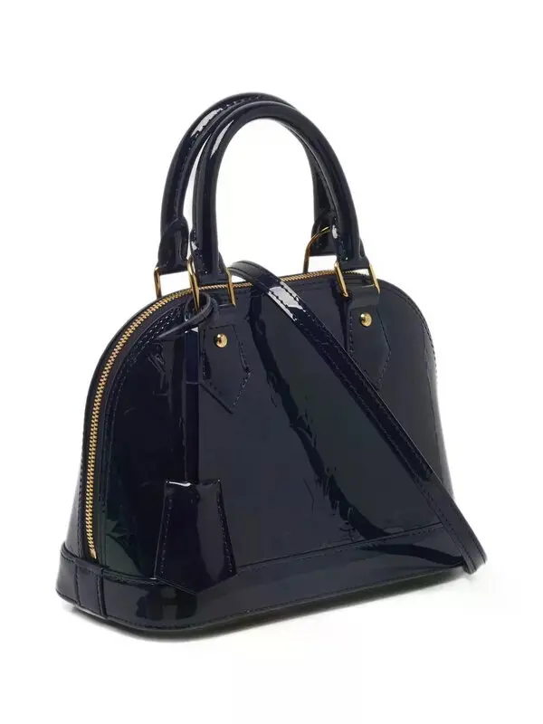 LOUIS VUITTON Alma Bb Monogram Vernis Satchel Bag