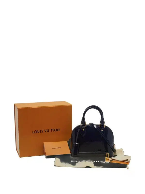 LOUIS VUITTON Alma Bb Monogram Vernis Satchel Bag