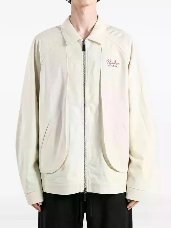 MALBON Field Logo-patch Zip-up Jacket