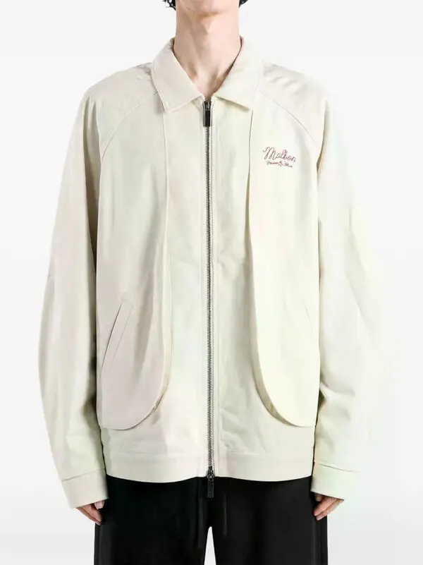 MALBON Field Logo-patch Zip-up Jacket
