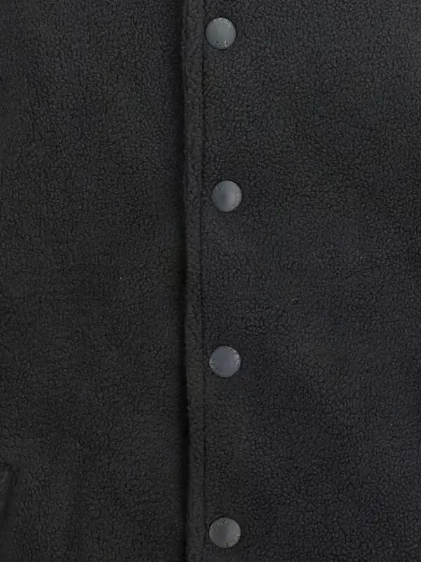Gcds Varsity Lounge Logo-patch Bomber Jacket - Black