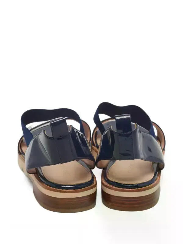 STUART WEITZMAN Patent Leather Slingback Sandals