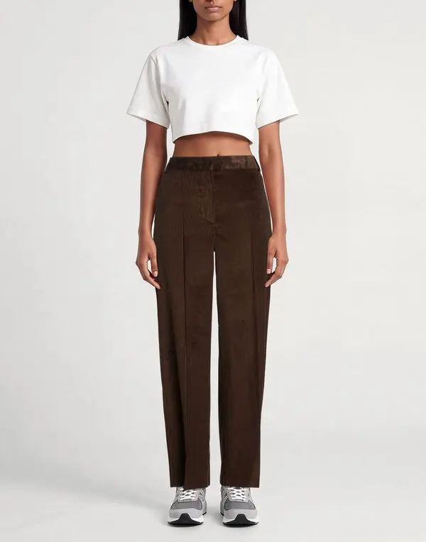 Max & Co. Pants Dark Size Cotton, Lyocell