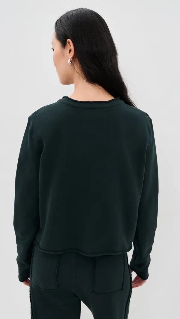 Frank & Eileen Jackie Sweatshirt Cardigan - Pine