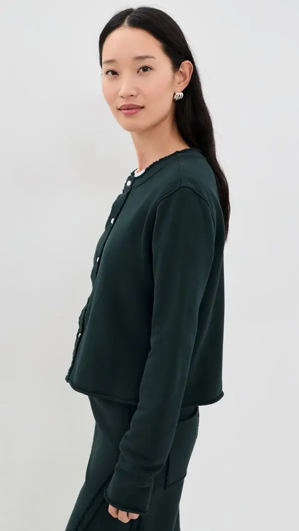 Frank & Eileen Jackie Sweatshirt Cardigan - Pine