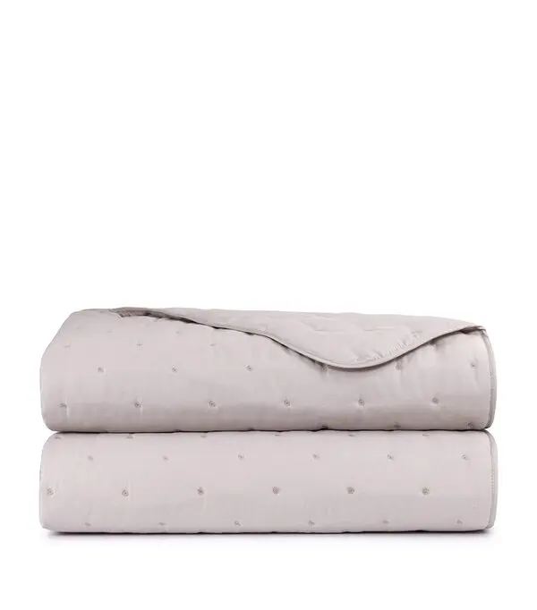 YVES DELORME Triomphe King Bedcover - Grey