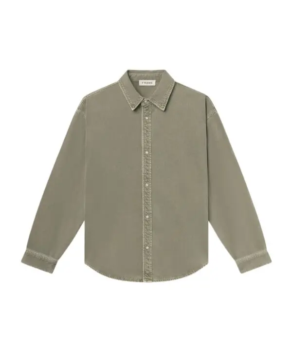 FRAME Relaxed-fit Long-sleeve Overshirt
