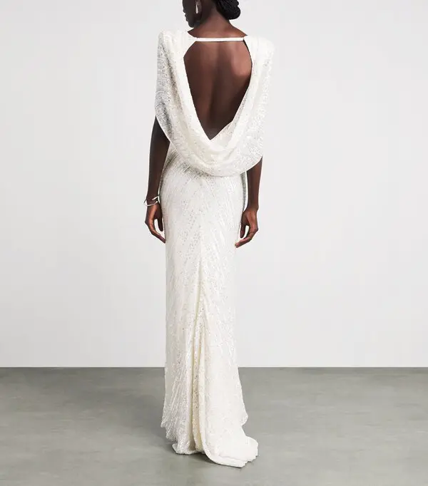 Jenny Packham Sequin Fiore Gown