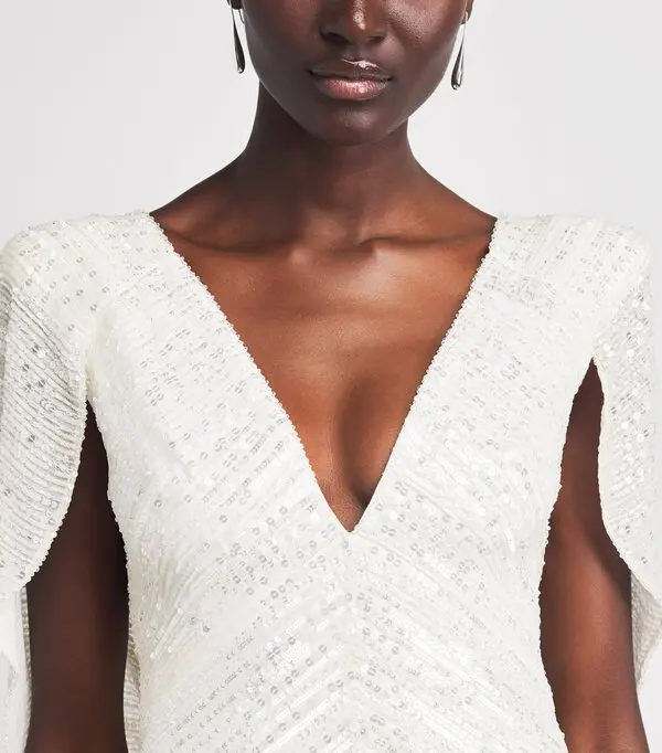 Jenny Packham Sequin Fiore Gown