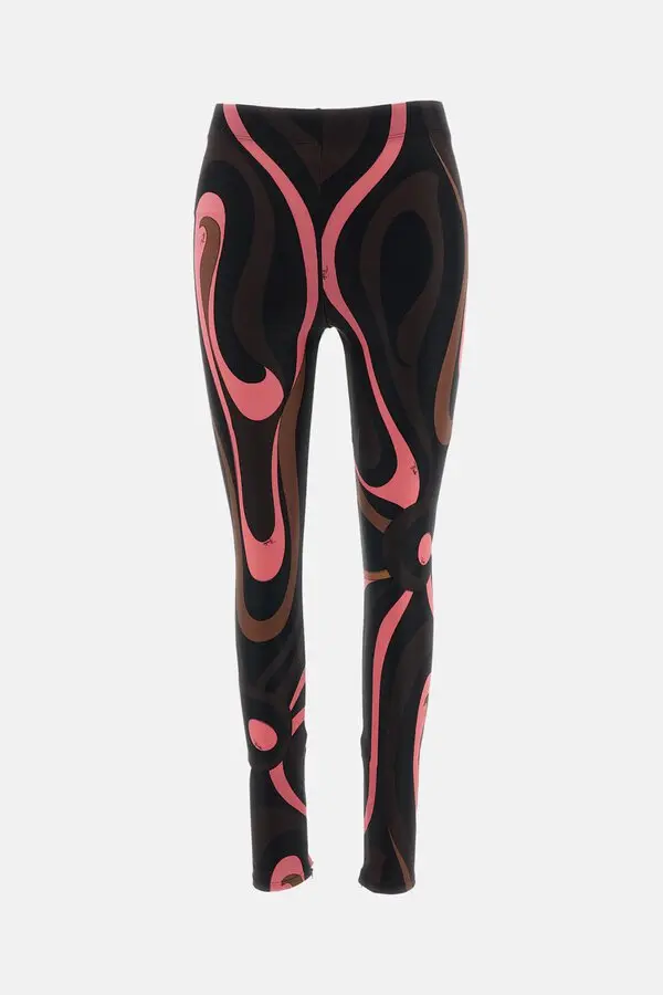 Emilio Pucci Stampa Marmo Leggings - Multicolore