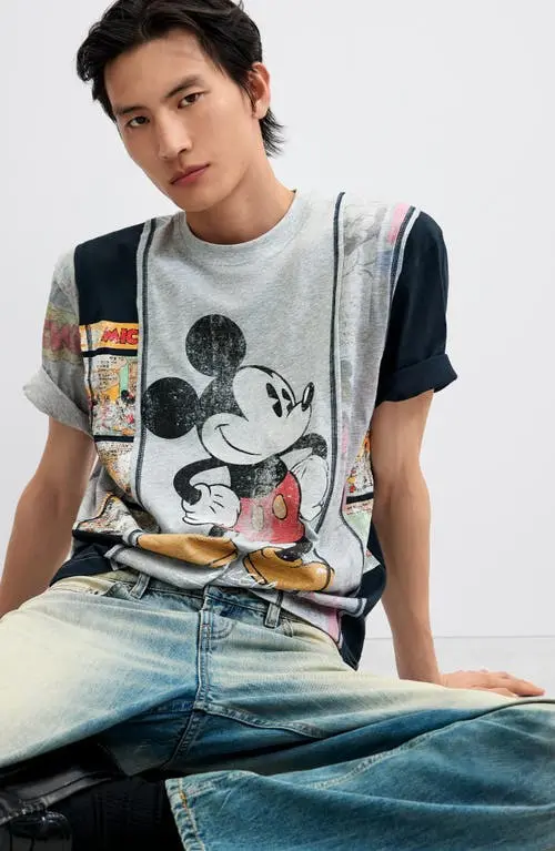 Desigual Mickey Mouse Collage Graphic Tee
