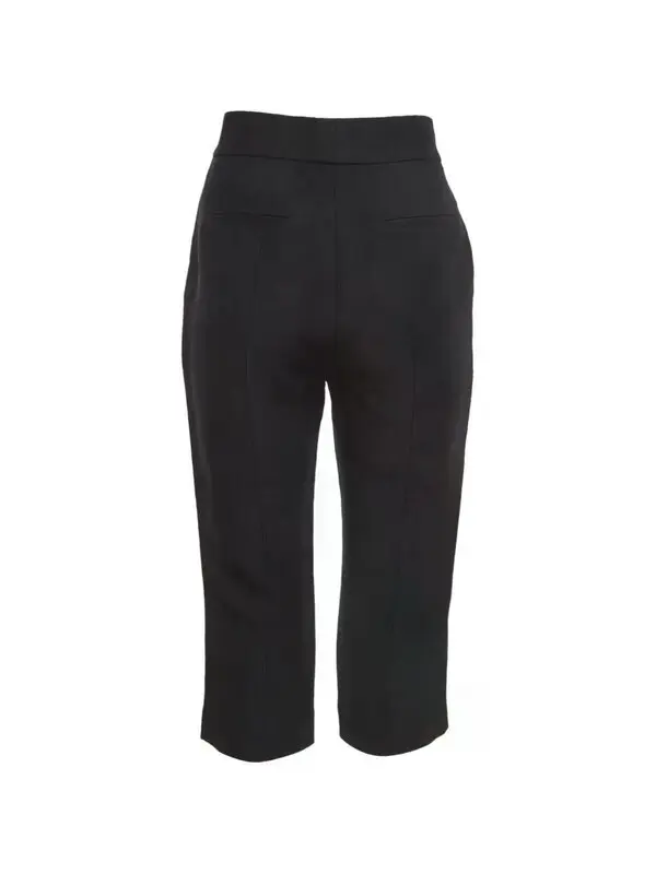 Dior Cropped Trousers - Black