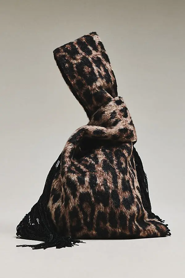 Anthropologie Sister New York Elsie Frged Bag - Leopard