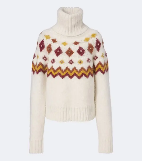 Goldbergh Hanashi Embellished Turtleneck Sweater - Multicoloured