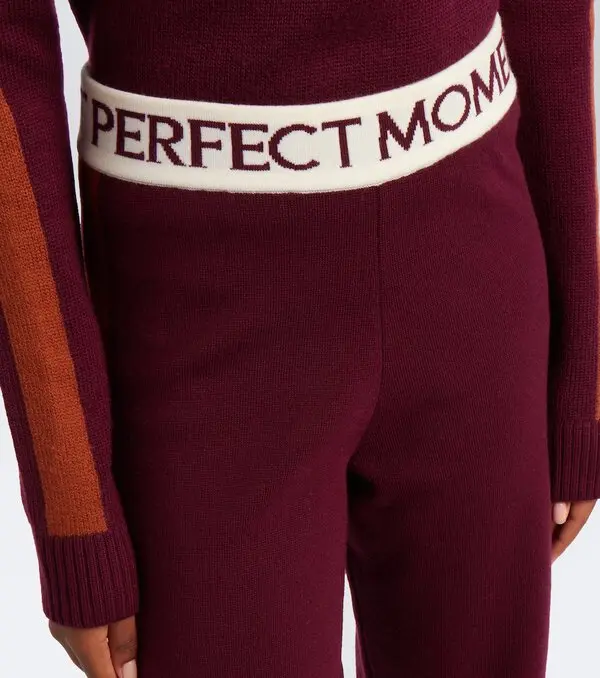 Perfect Moment La Tour Knitted Wool-blend Sweatpants