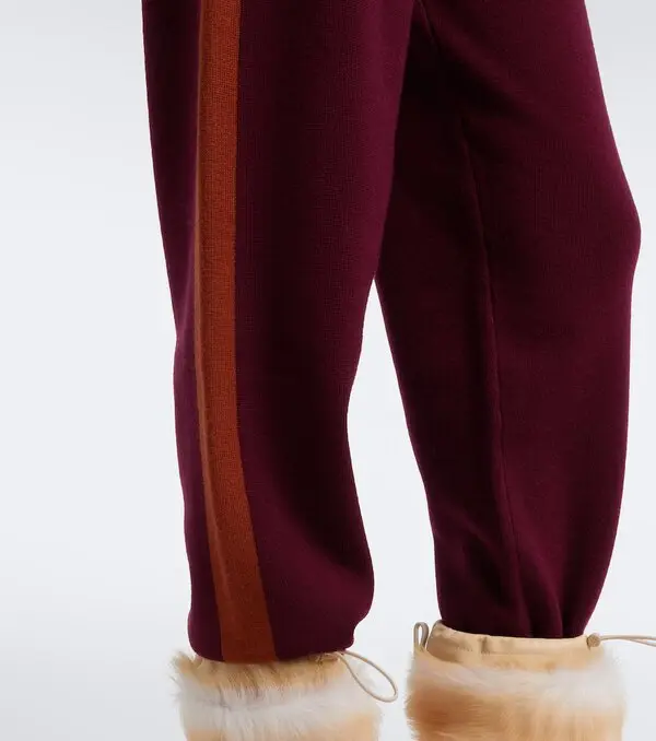 Perfect Moment La Tour Knitted Wool-blend Sweatpants
